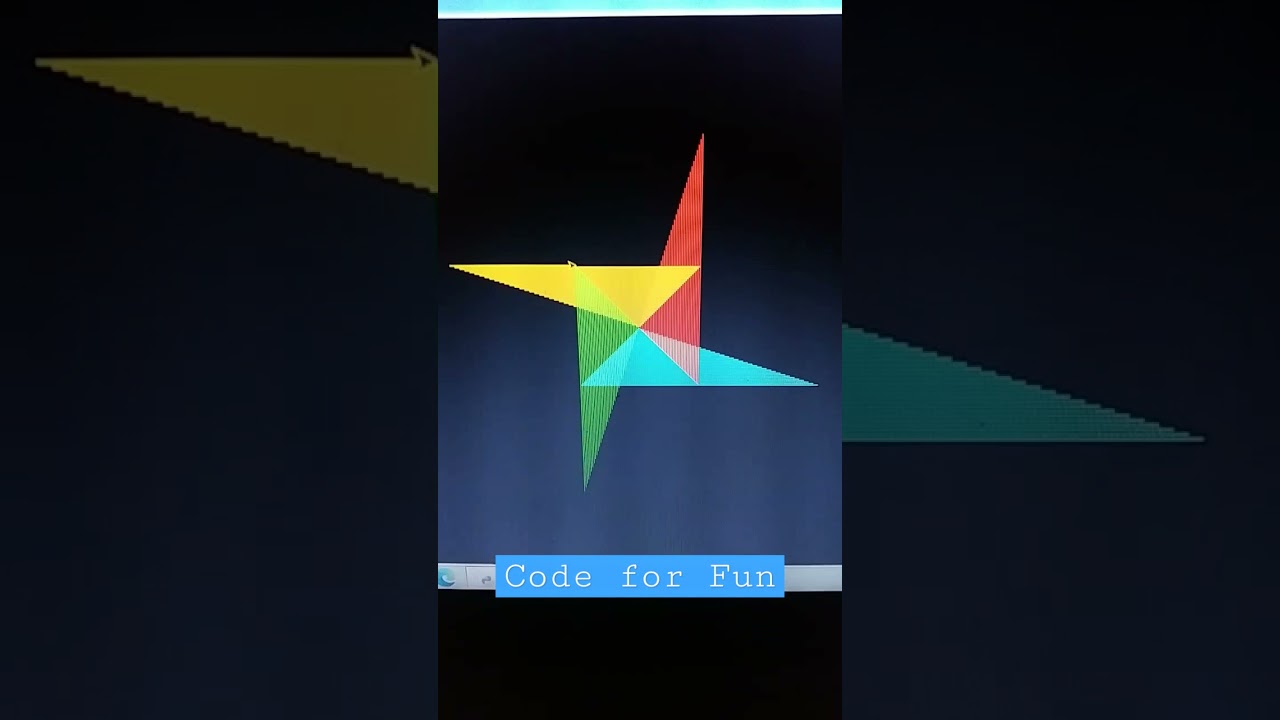 Create amazing art using Python | Coding for beginners | Project #shorts #codewithharry #learning