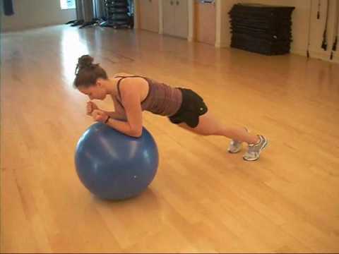 Stability Ball Mountain Climber | myworkouts.io