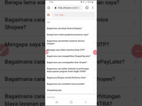 Cara Berbicara Dengan CS Shopee