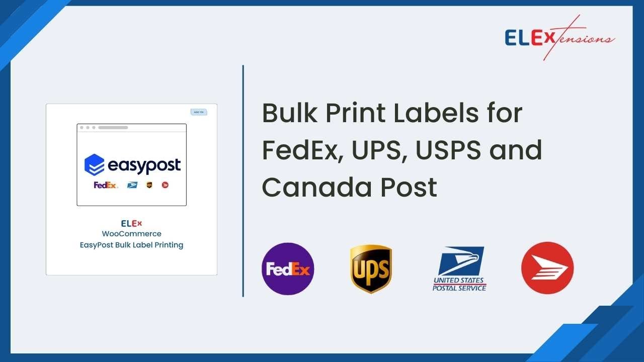 Bulk print FedEx, UPS, USPS & Canada Post Shipping Labels