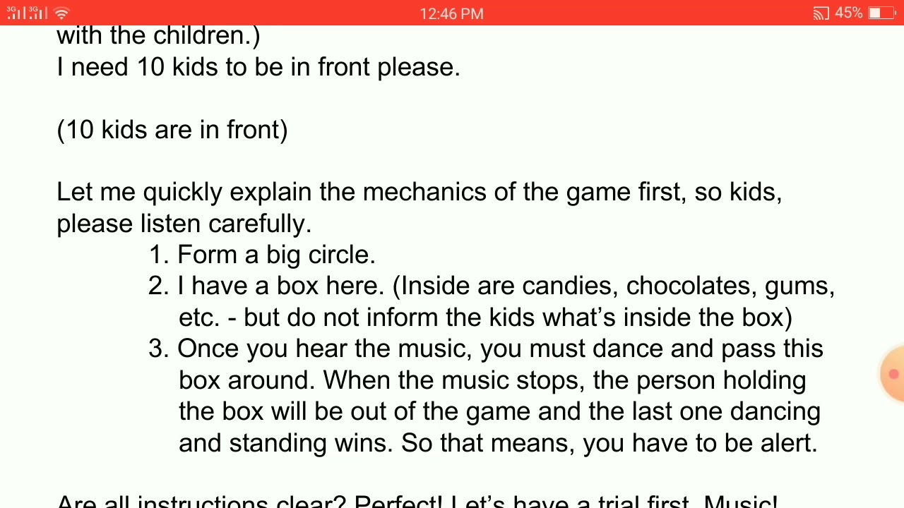 Birthday Script for Emcee