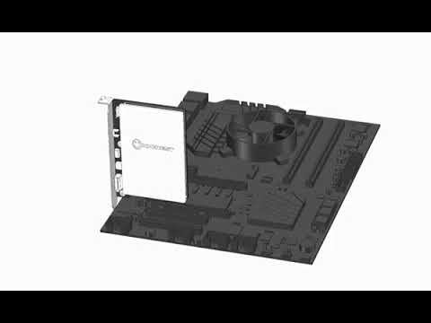 PCI-Express X4 to M2 NVMe SSD Adapter Card B Key and M Key Port RGB Light