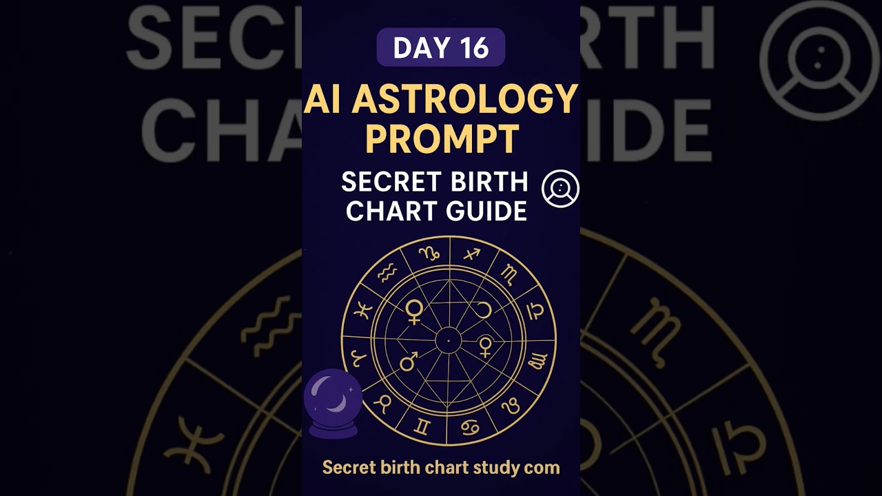 Day 16: AI Astrology Prompt 🔮 | Secret Birth Chart Guide