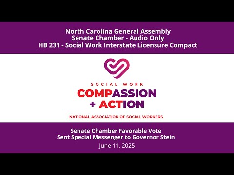 Senate Floor Vote - HB231 Social Work Interstate Licensure Compact