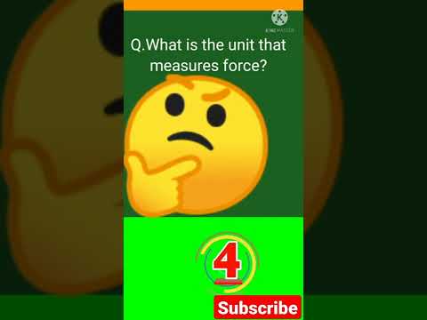 what is the unit that measures force? #facts #educationalvideo #2022