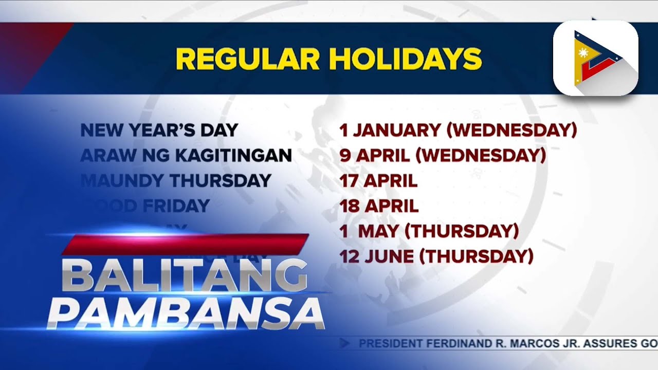 Palace issues list of 2025 holidays