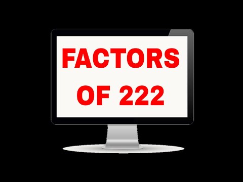 Factors of 222