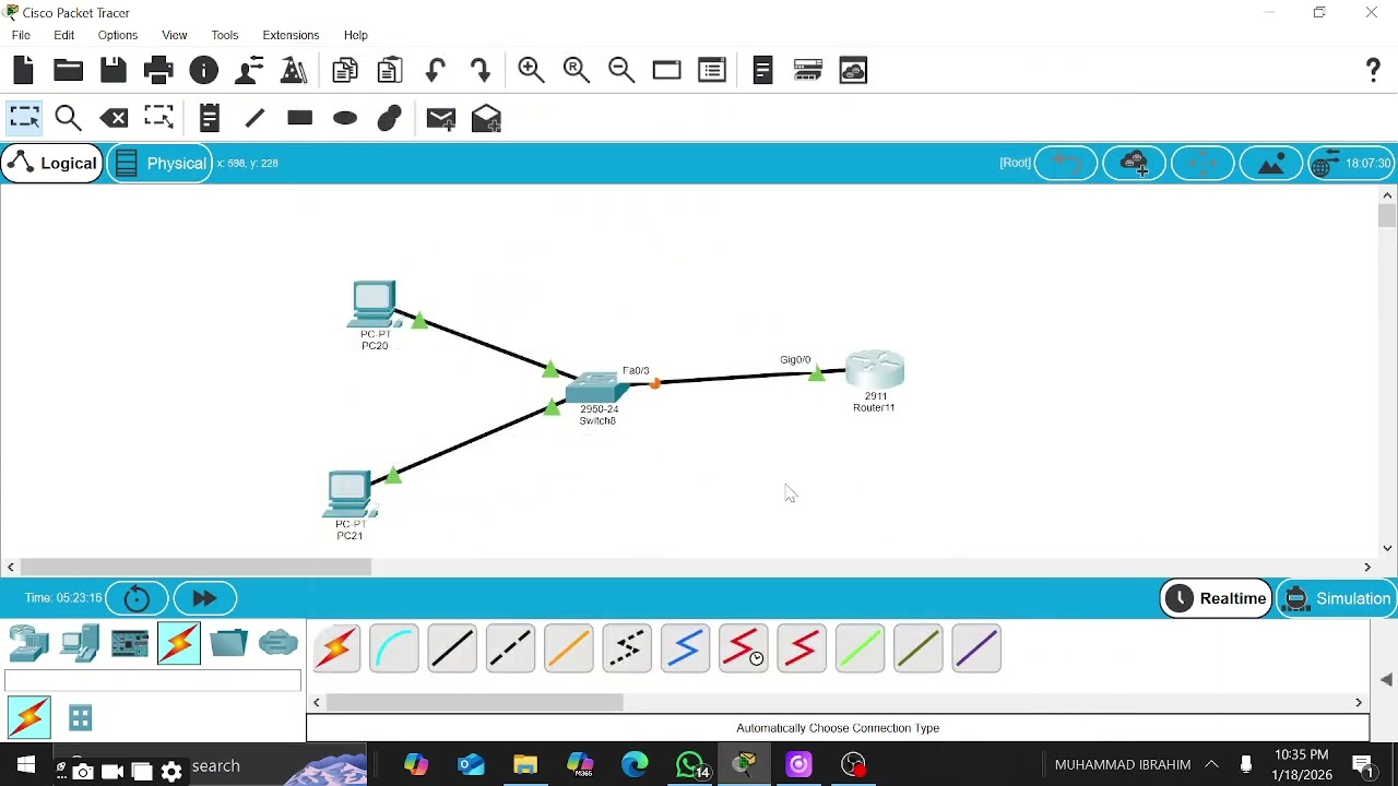 Computer Network Lab-4  Applying DHCP On Routers