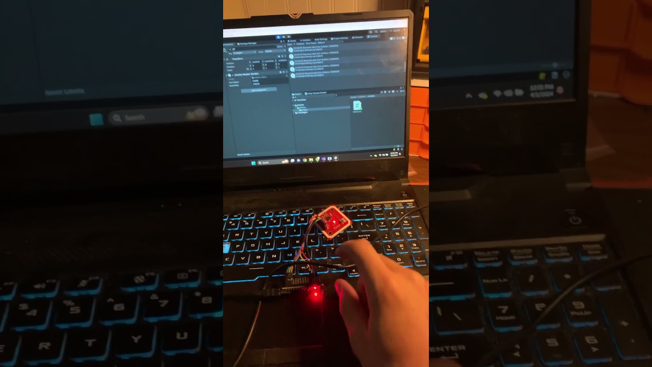 Arduino with unity  ￼NFC tag