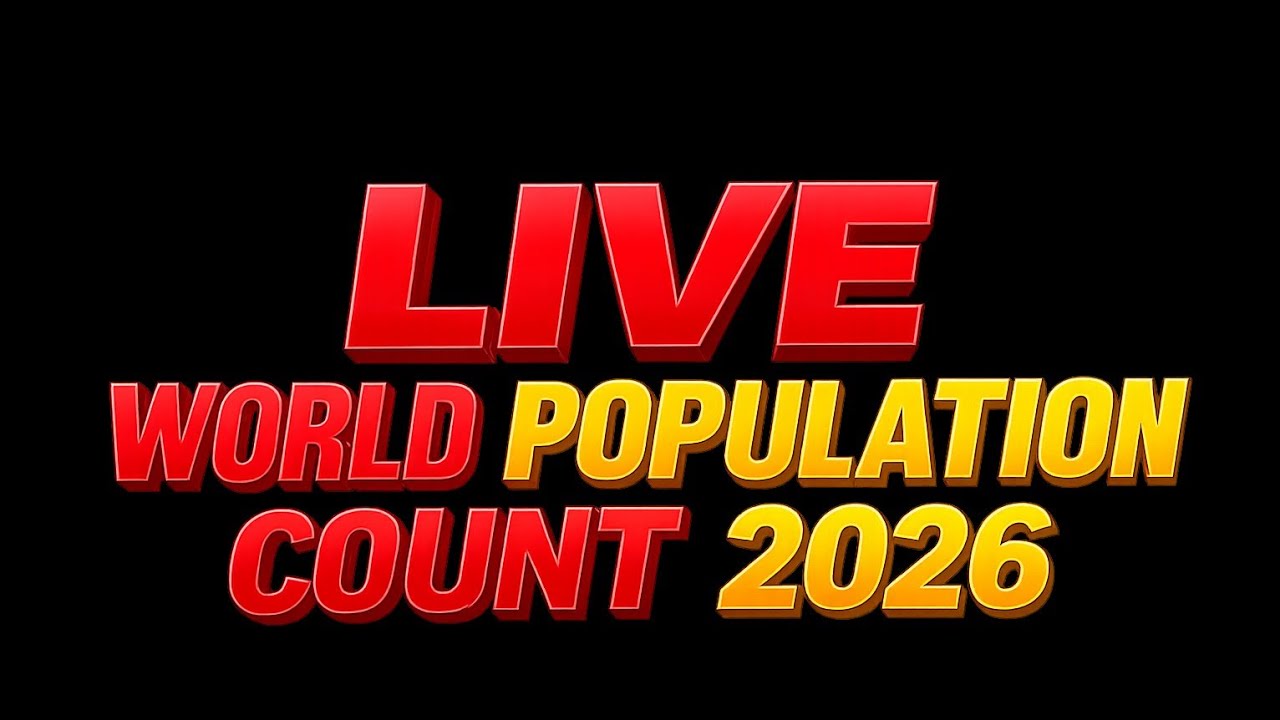 Live World Population Count 2026 | Real Time Popolation Growth