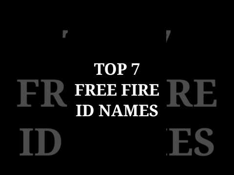 Top 7 Free Fire Id Names π || Free Fire || #shorts #top7 #viral #tranding #freefire