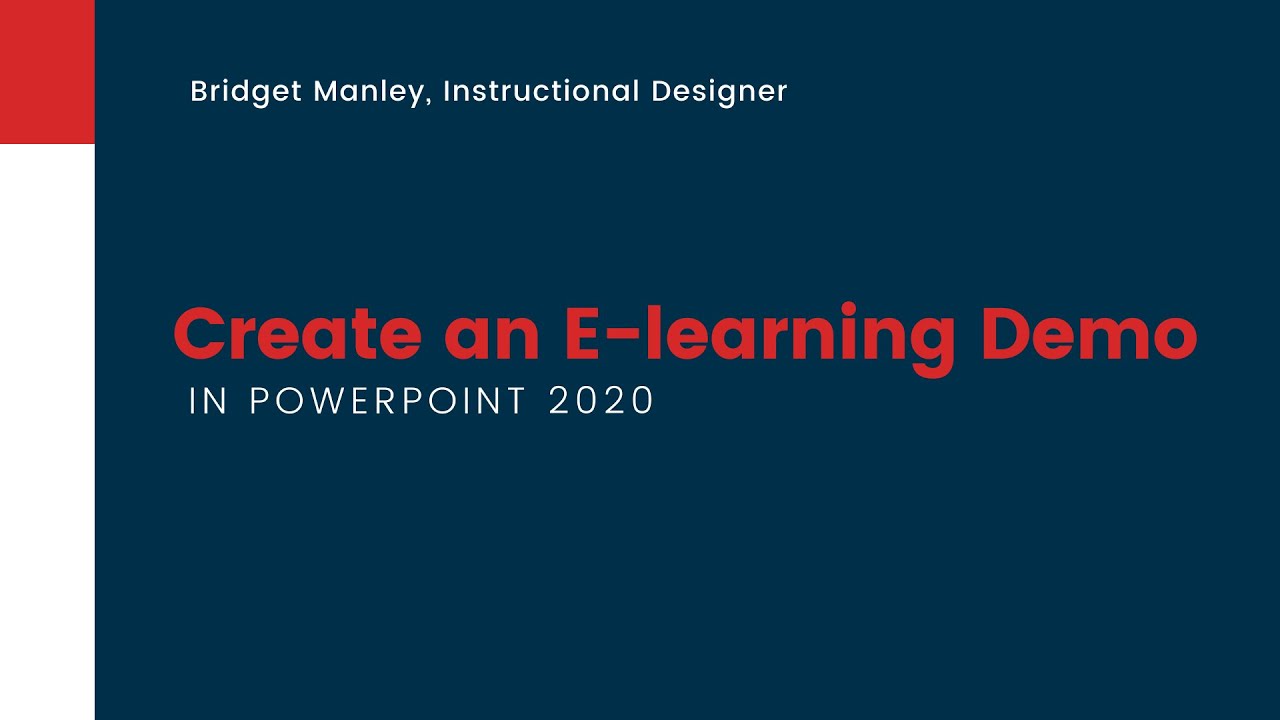 How to Create an E-Learning Demo in PowerPoint 2020
