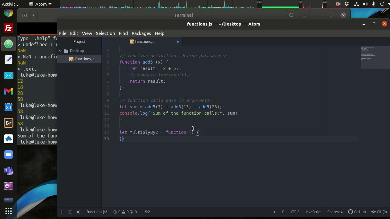 Introduction to JavaScript - Part 3 - Function Definitions