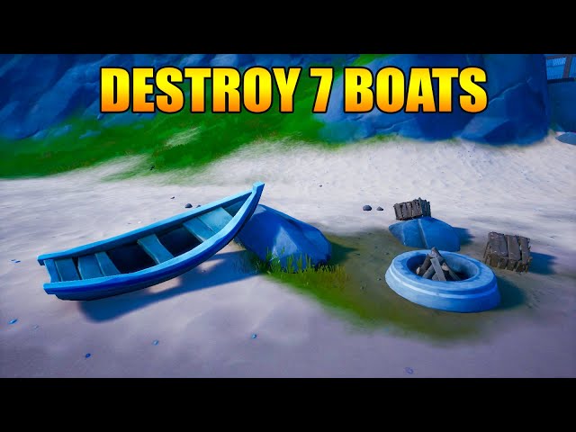 Fortnite Season 4: How to Destroy Boats at Craggy Cliffs