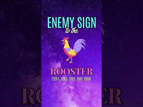 Year Of The Rooster Chinese Zodiac enemy #numerology #chinesezodiac #astrology #rooster #horoscope