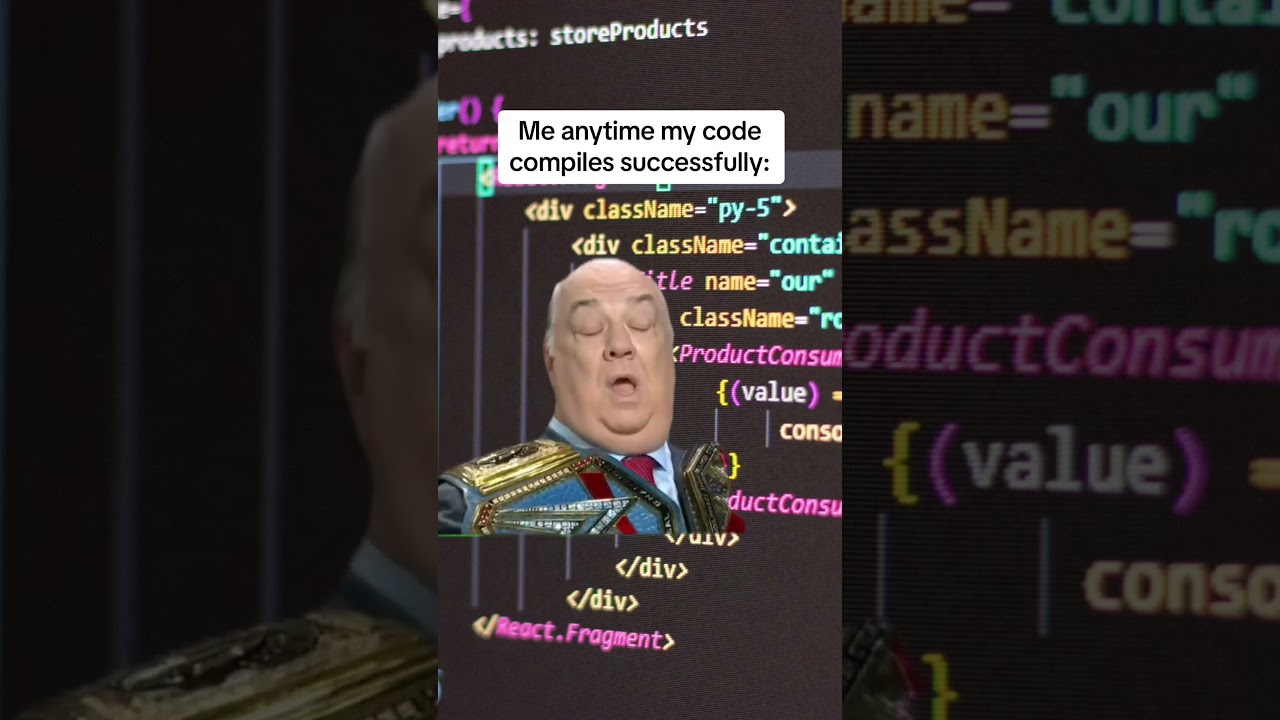 How it Feels When Your Code Compiles Successfully #developermemes #programminglife #codingmemes