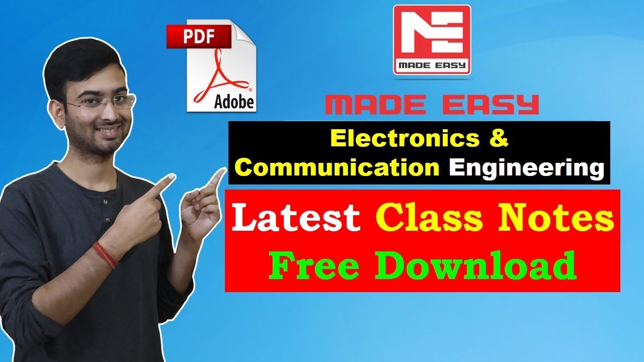 Download Electronics and Communication Engineering ECE Made Easy Free PDF Handwritten Notes