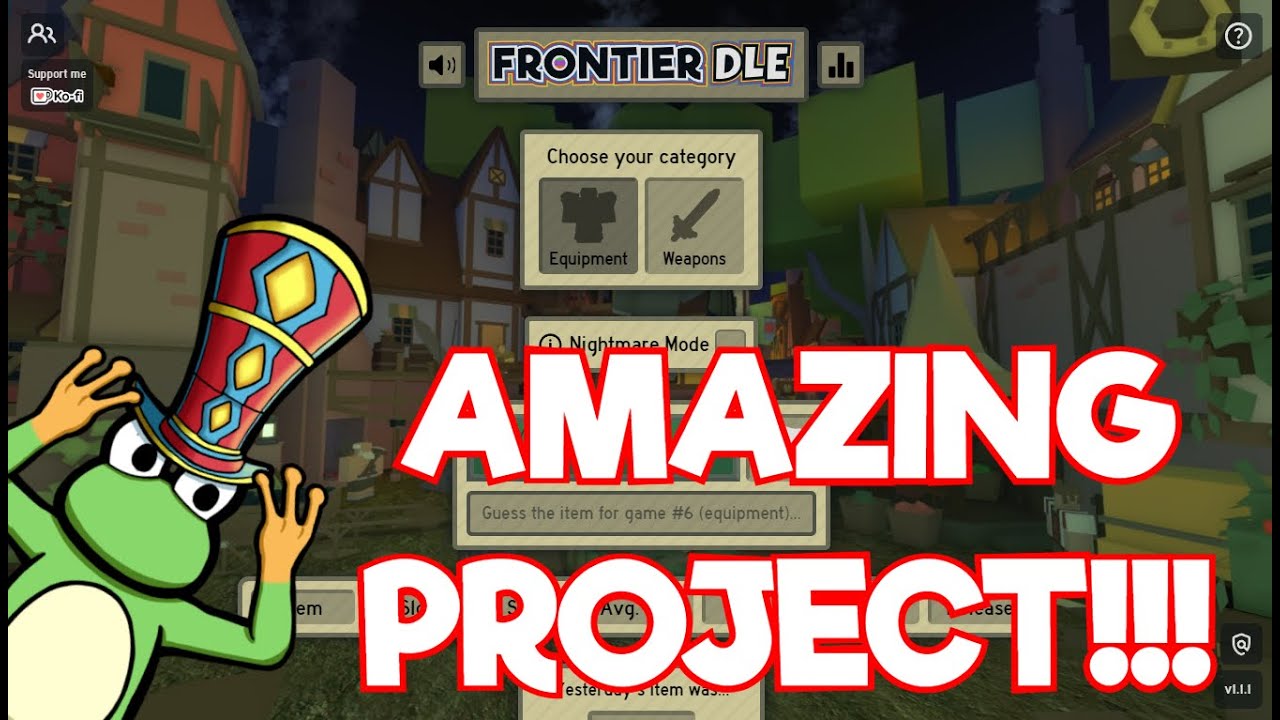 Fantastic Frontier Daily Game??? - Frontierdle