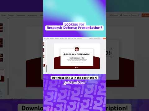 Research Defense PowerPoint Template 🎓 | Gotcha Slides #powerpointtemplate #powerpointtutorials