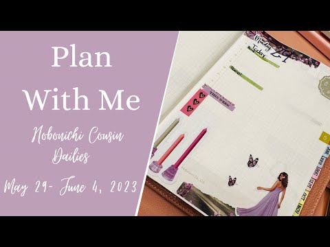 Plan With Me Hobonichi cousin Dailies | May 29, 2023 - June 4, 2023 | @dekdesignsplanner | May Sub