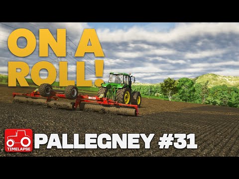 ROLLING , SOWING, FERTILIZING & WEED CONTROL!! Pallegney FS25 Timelapse Farming Simulator 25 Ep 31