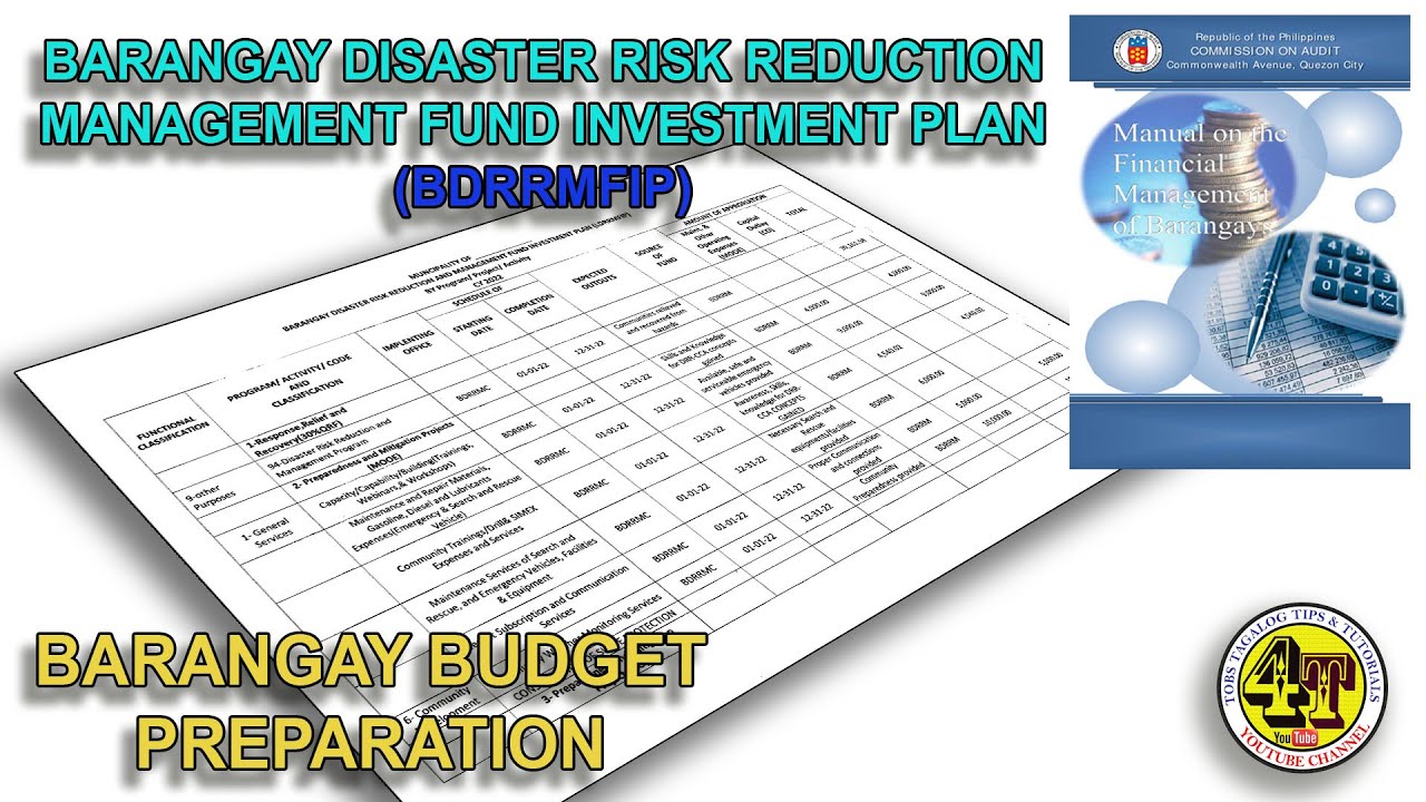 BARANGAY DISASTER RISK REDUCTION MANAGEMENT FUND INVESTMENT PROGRAM (BDRRMFIP)