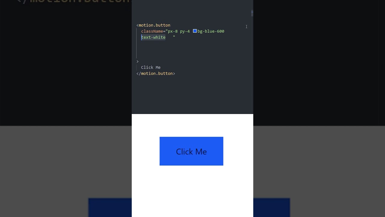 Create Button Click & Hover Animation with Framer Motion #tailwindcss #coding #css #web #tutorial