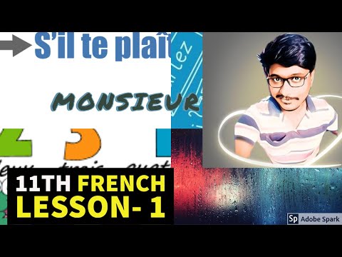 FRENCH - Lesson-1 - DIALOGUE- B - 11th Std - C'est chic -1
