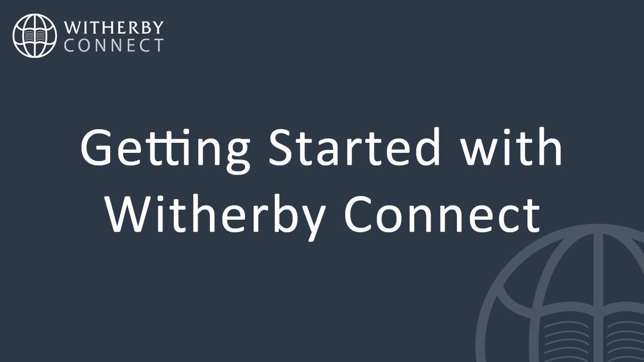 Getting Started with Witherby Connect