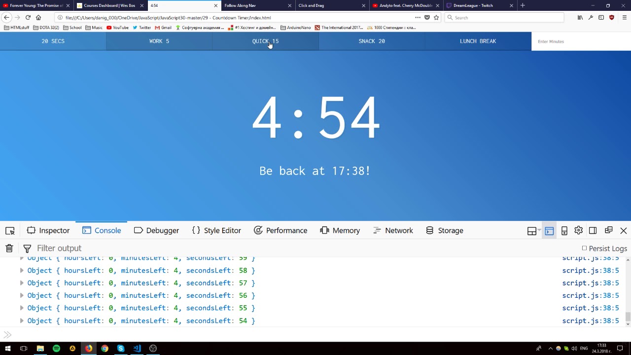 JS30. 29 Countdown Timer
