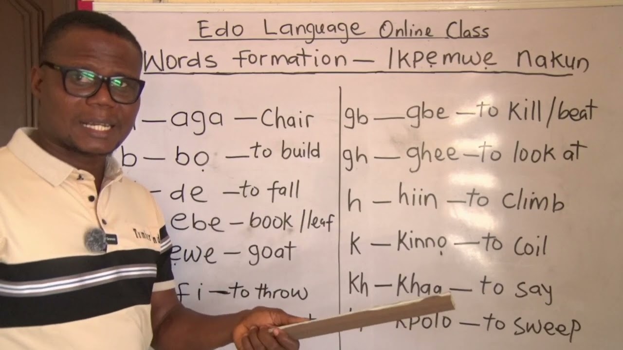 Words Formation In Edo language