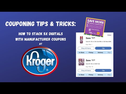 How to Stack both 5x Digital with Manufacturer Coupon at Kroger | Couponing Tips & Tricks #shorts