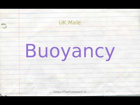 How to pronounce buoyancy