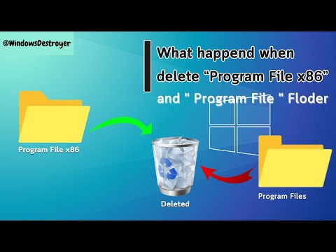 What Happenned If You DELETE " Program Files and Program Files x86 " Folder