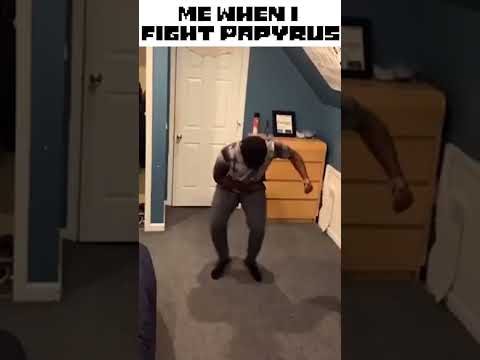 Me when I fight Papyrus... #undertale #papyrus #bonetrousle #shorts