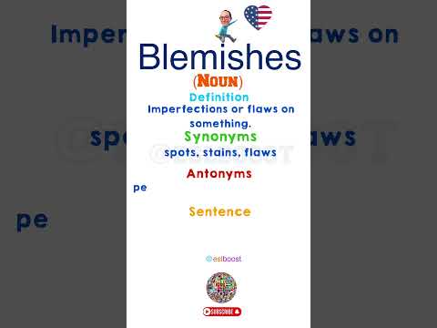Vocabulary Words in ENGLISH For Daily Use | Blemishes