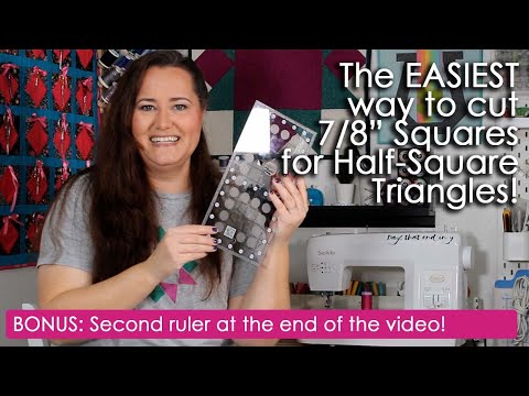 Half Square Triangle Ruler - Creative Grids Simple 7/8" Ruler