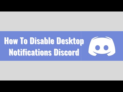 How To Disable Desktop Notifications Discord