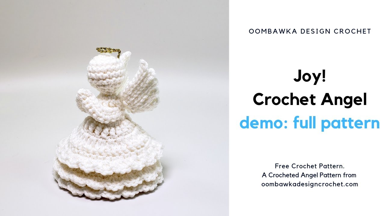 Joy.  Free Crochet Angel Video Pattern.