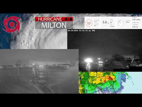 Space Coast Weather Cam - Live Hurricane Milton Stream