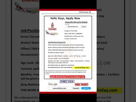 5star hotel job vacancies in Dubai #jobsindubai #job #jobsinuae #dubaijobs #shorts #uaejobs #jobs