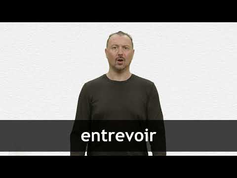 English Translation of “ENTREVOIR” | Collins French-English Dictionary