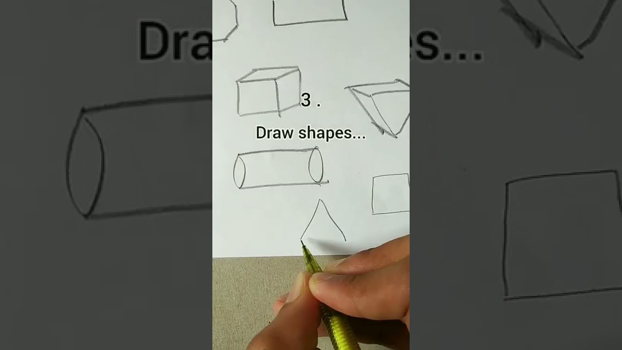 The best way to practice drawing🔥 (5 basic exercises) #shorts #howtodraw