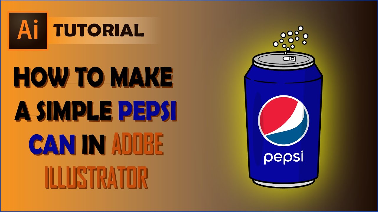 HOW TO MAKE A PEPSI CAN | ADOBE ILLUSTRATOR | SHORT TUTORIAL | GFX WARE