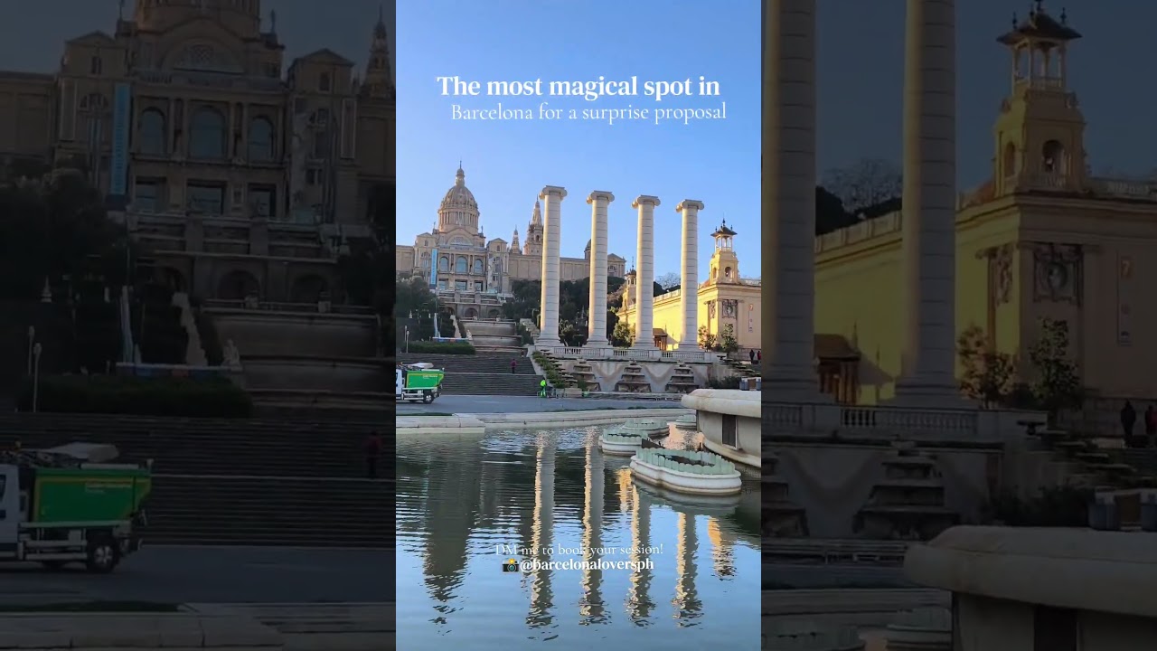 The most magical spot in Barcelona for a surprise proposal #barcelonaphotographer