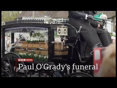 Paul O'Grady (1955 - 2023) funeral this day (UK) - BBC News - 20th Apriil 2023 (2)