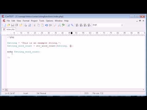 Beginner PHP Tutorial - 34 - String Functions Part 1