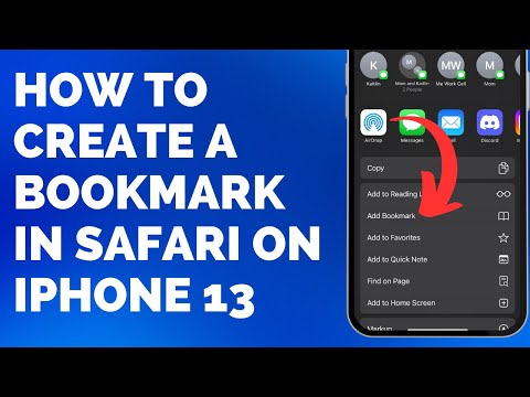 How to Create a Bookmark in Safari on iPhone 13 - Step by Step Tutorial