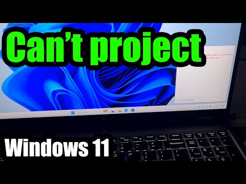 Your PC can't project to another screen (GPU Driver update, Windows 11, Basic Display adapter)