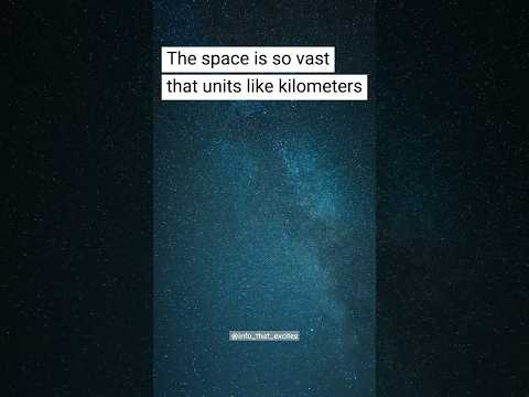 Which units are used to measure distance in space? #spacefacts #gkfacts #universefacts